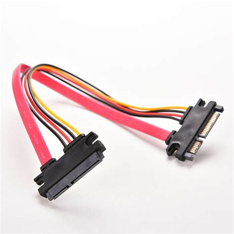 30cm Male To Female 7 15 Pin Sata Data Hdd Power Cable Ls76 Extend E