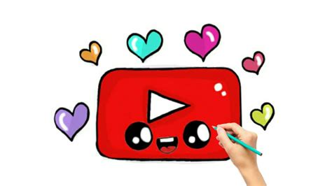 تعليم الرسم رسم شعار اليوتيوب بالخطوات How To Draw A Youtube Logo