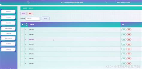 【开题报告】基于springbootvue品牌手机商城（程序源码论文 计算机毕业设计 Csdn博客