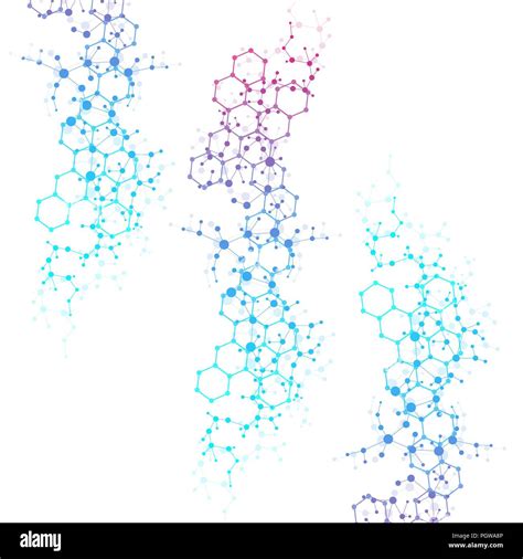 Structure Molecule And Communication Dna Atom Neurons Abstract