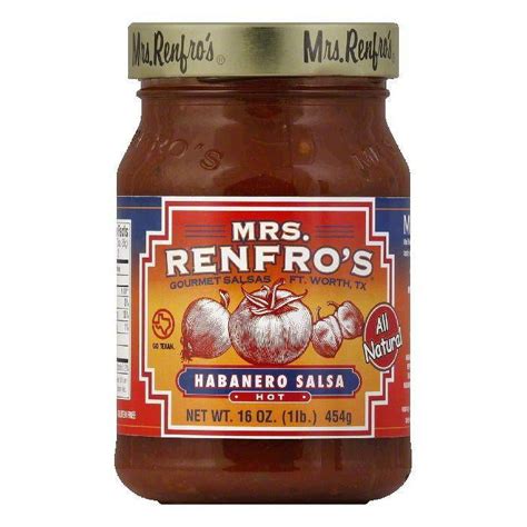 Mrs Renfros Spicy Habanero Salsa Hot Dipping Heat 16 Oz Pack Of 6
