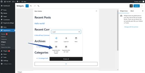 How To Add Login Form To Wordpress Sidebar Registrationmagic