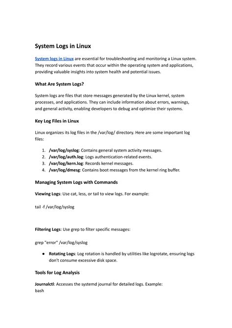 Ppt The Complete Guide To System Logs In Linux Software Development Life Cycle And Unit