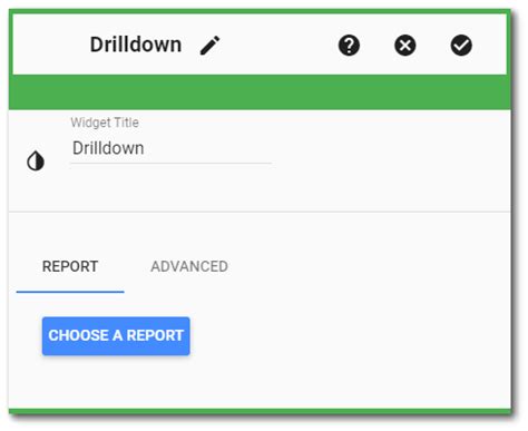 Drilldown Widget