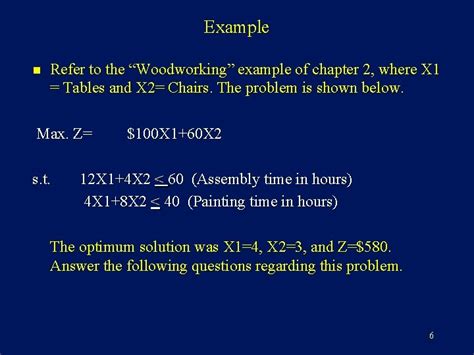 Linear Programming Introduction To Sensitivity Analysis Professor Ahmadi