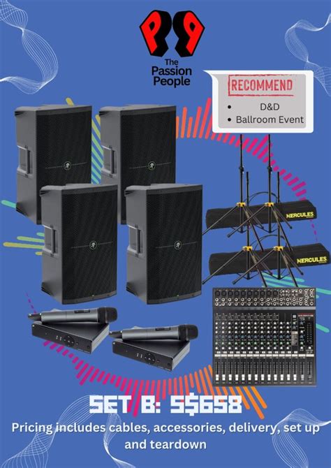 Rent Sound System With Setup And Tear Down Lifestyle Services Event And Party Services On Carousell