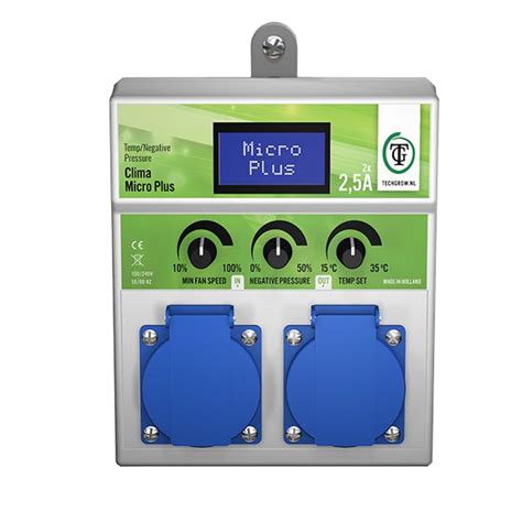 TechGrow Micro Plus Temp Negative Pressure Control X A EUGardencenter
