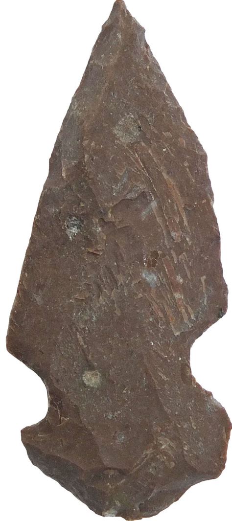 A North American Indian Red Brown Chert Arrowhead