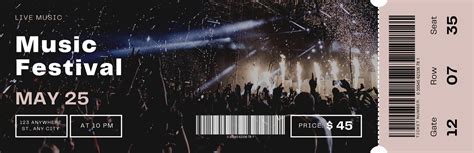 Concert Ticket Design Ideas
