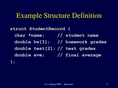 Structures In C Ppt Download