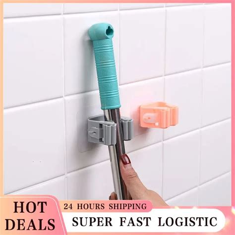 Настенный органайзер для швабры многофункциональные крючки держатель для швабры стойка