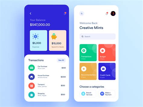 Bank Mobile Application Design By Masudur Rahman On Dribbble