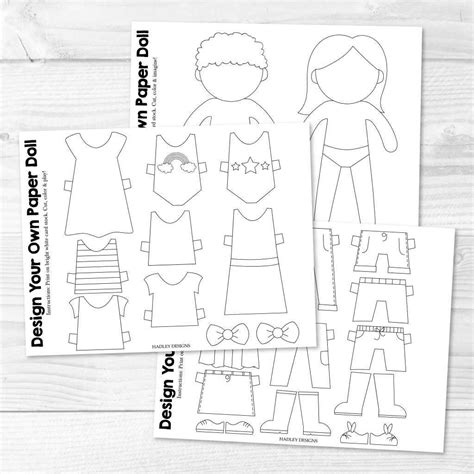 Paper Doll Patterns Printable Pattern And Stencils