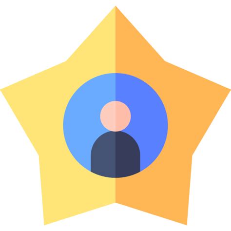 Celebrity Basic Straight Flat Icon