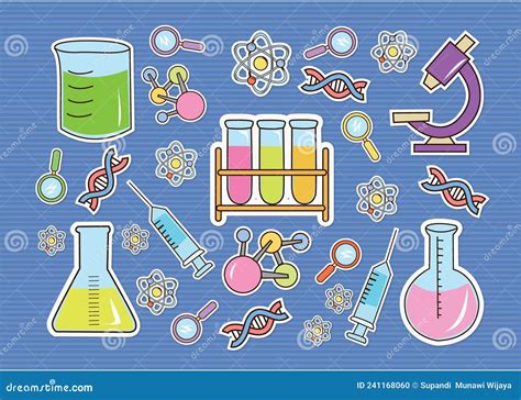 Illustration Collection Of Set Vector Science Stock Vector Illustration Of Female Business