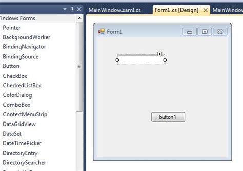C Interface Problem When Using Winform In Wpf Project Stack Overflow