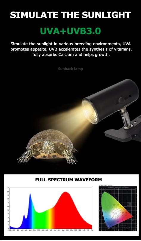 Yee Uvauvb Turtle Basking Lamp Turtle Light For Metabolism