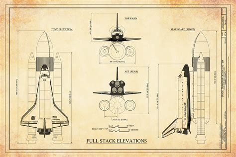 Nasa Space Shuttle Discovery Blueprints