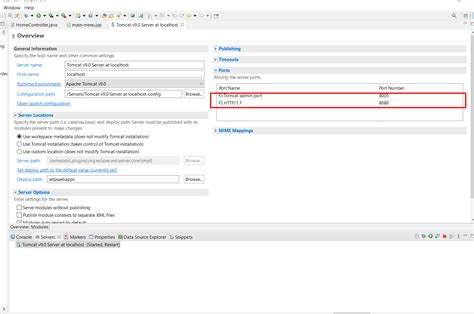 Jsp The Server Cannot Started Because One Or More Of The Ports Are