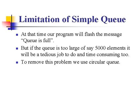 Introduction Of Queue Introduction N N A Queue
