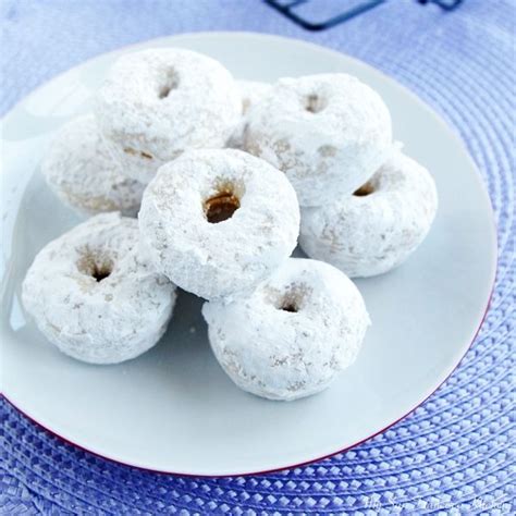 Homemade Mini Powdered Donuts Recipe