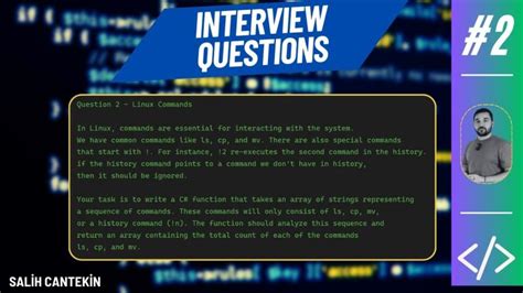 salih cantekin on linkedin interview question 2 linux command execution