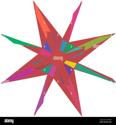 Abstract Random Geometry Shape Generative Art Geometric Zig Zag Criss Cross Angular Edgy