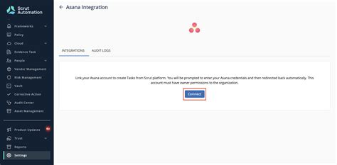 Scrut Product Updates Asana Integration