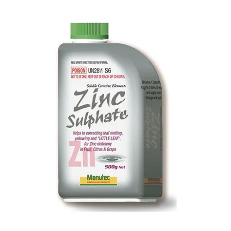 Manutec Zinc Sulphate Soluble G Pestrol Australia
