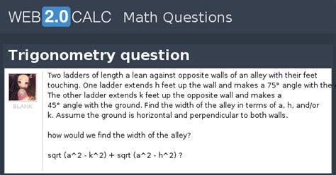 View Question Trigonometry Question