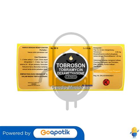 Jual Cendo Tobroson 5 X 0 6 Ml Minidose Shopee Indonesia