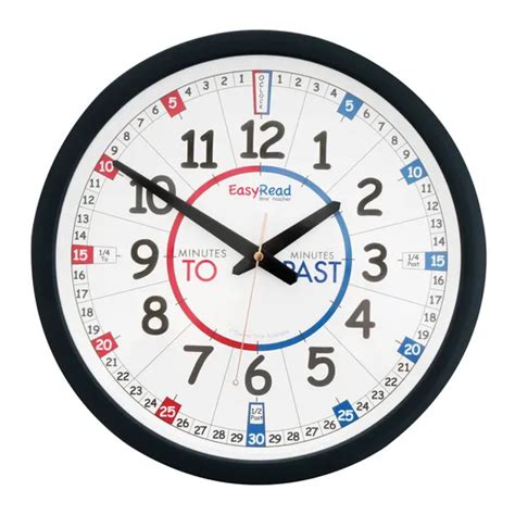 Easy Read Classroom Clock Modern Teaching Aids Nz