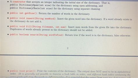 Solved Question 2 Hash Table Implementations Of A