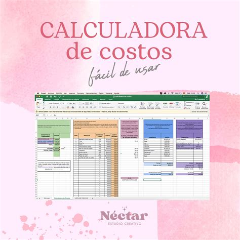 Calculadora De Costos Fácil De Usar En Español Para Papelería Etsy España