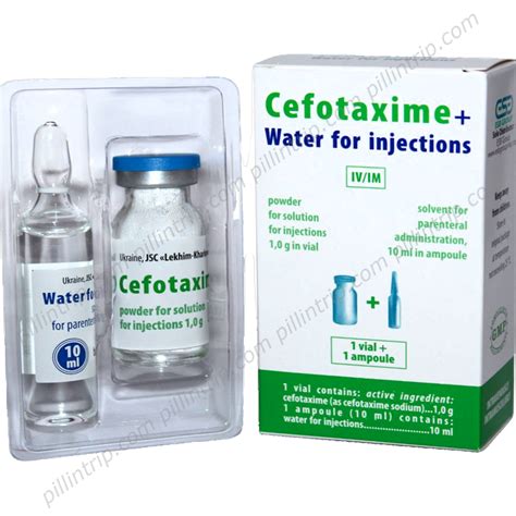 Cefotaxime Vial Применение Побочные Эффекты Взаимодействие
