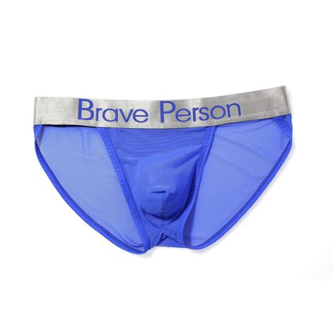 Brave Person Mens Briefs Mesh See Through Briefs Comfortable