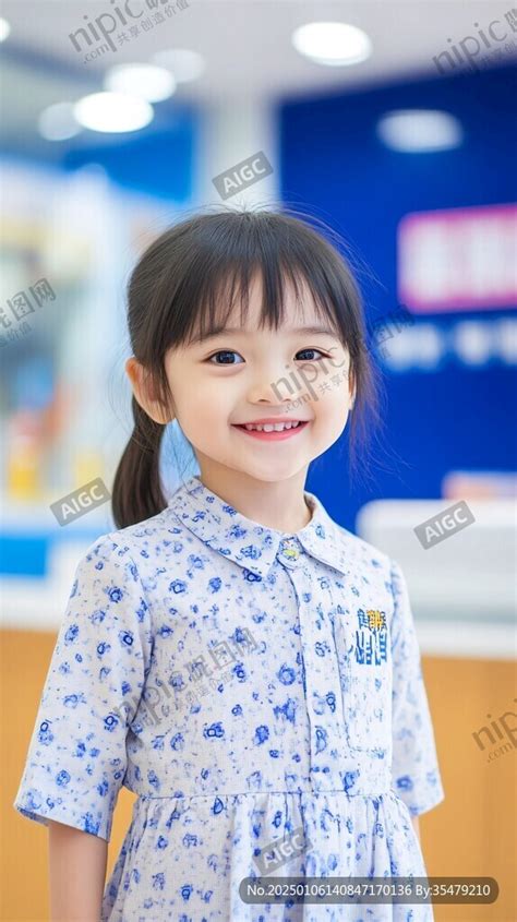 ai创作图呆萌女孩 幼儿园开学拍照 大眼萌娃 小靓妹 蓝色背带裤的小姑娘 小朋友写真 萌娃小朋友 儿童节写真 牙牙学语微笑 活泼好动的萌娃