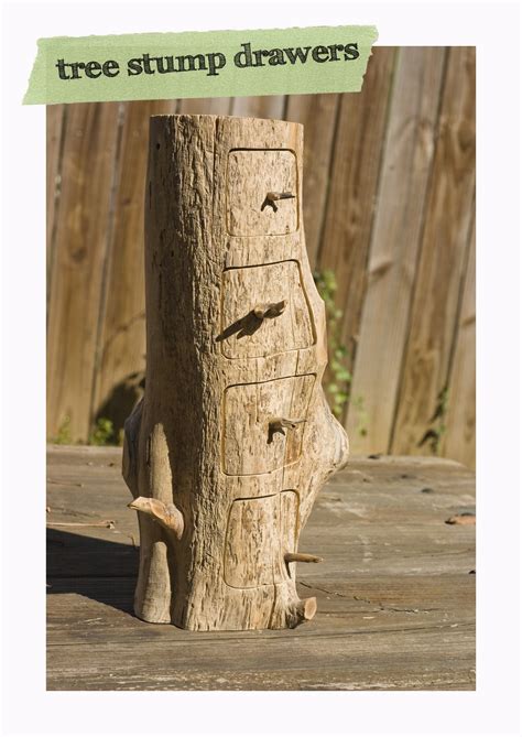 Lori Danelle Maker Of Things DIY Tree Stump Drawers