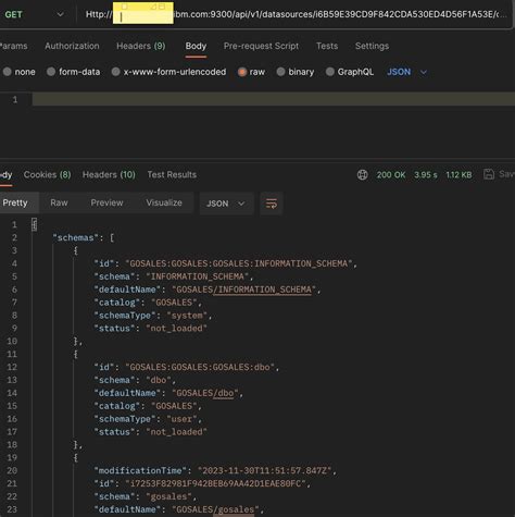 how to update a schema object with a metadata import definition via