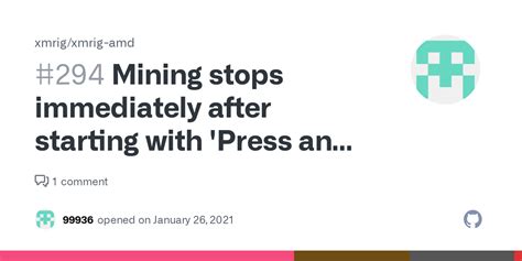 Mining Stops Immediately After Starting With Press Any Key To Continue