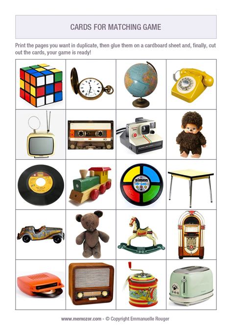 Printable Matching Games Print Cut Out The Cards Artofit