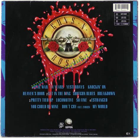 Totally Vinyl Records Guns N Roses Use Your Illusion Ii Lp Lp X 2