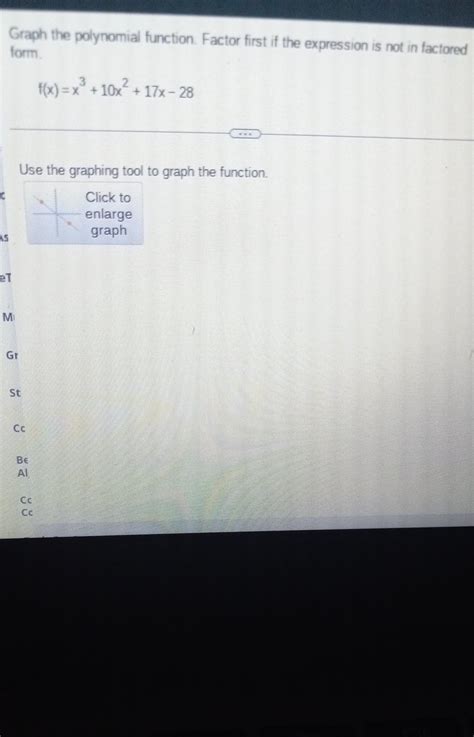 Solved Graph The Polynomial Function Factor First If The Chegg