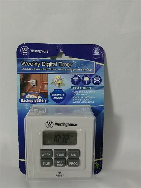 Westinghouse Digital Timer Switch Utilitech 15 Amps 120 Volt 6 Outlet