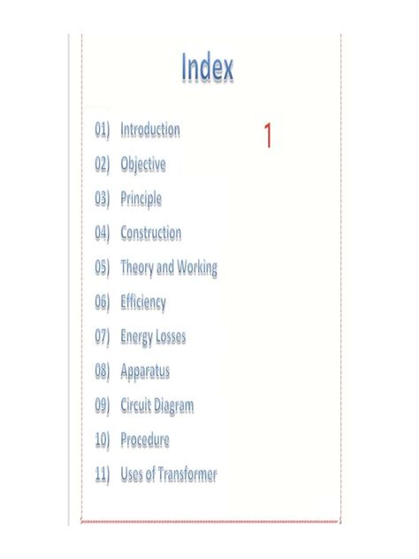 Project Transformer Class 12 Pdf