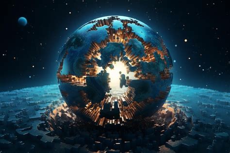 Premium Photo Abstract Scene Of Interconnected Puzzle Pieces For 00058 03