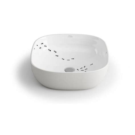 Bathco Waskom Olea Cuadrado Ants 41x41x145cm Saniwebnl