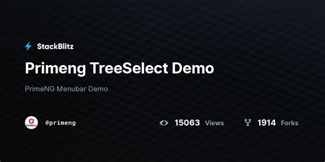 primeng treeselect demo stackblitz