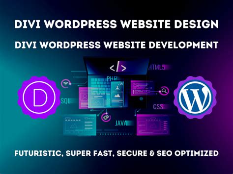 a responsive wordpress website landing page using divi builder divi