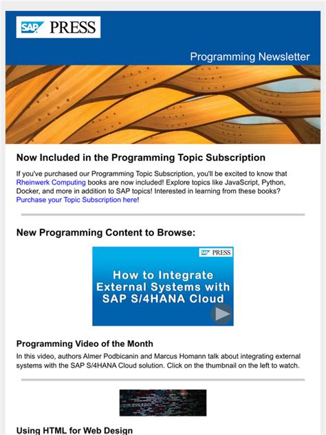 SAP PRESS See How To Get Started With HTML Explore Full Stack Development With SAP And More
